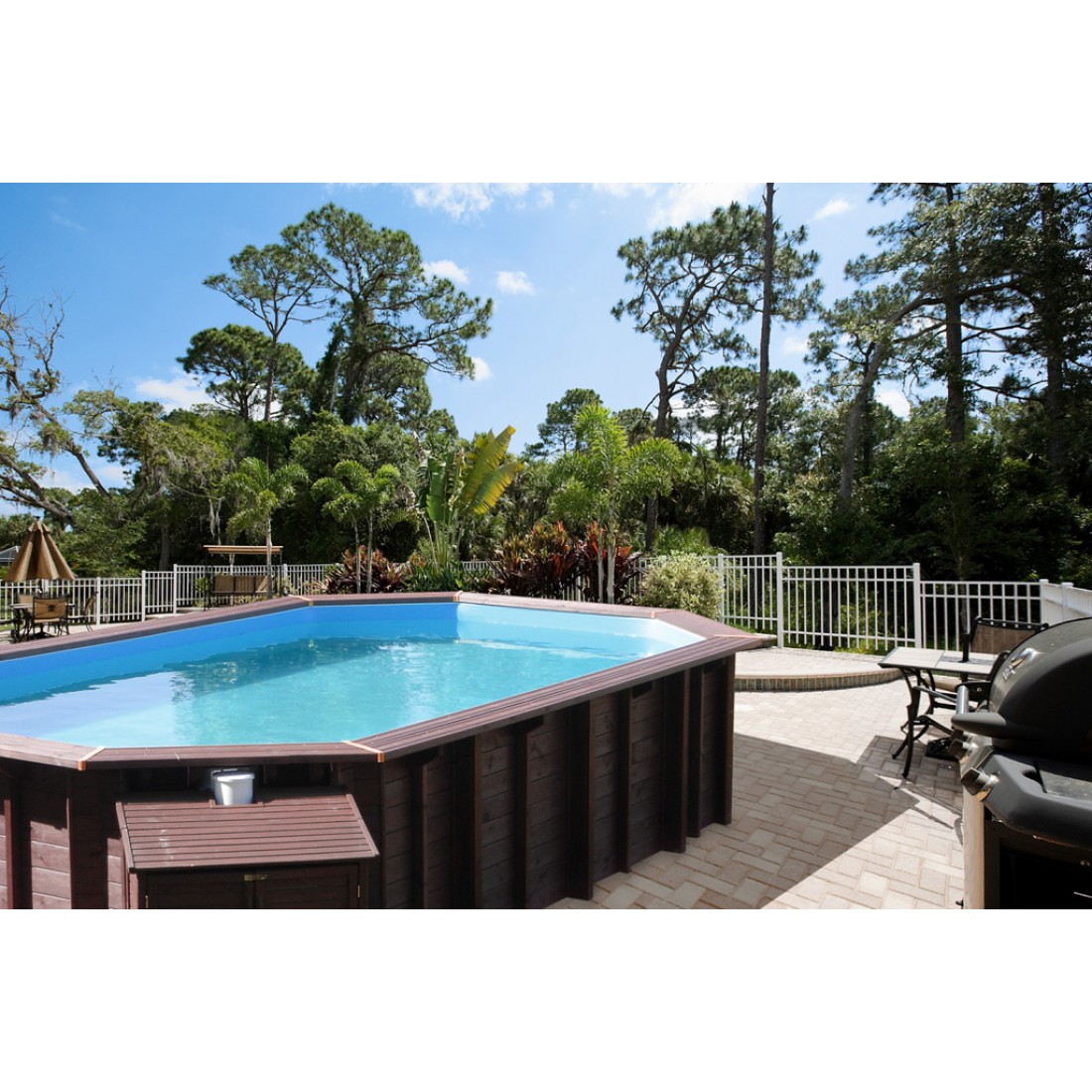BALI WOODEN POOL KIT 6,40 X 4,00 OVAL